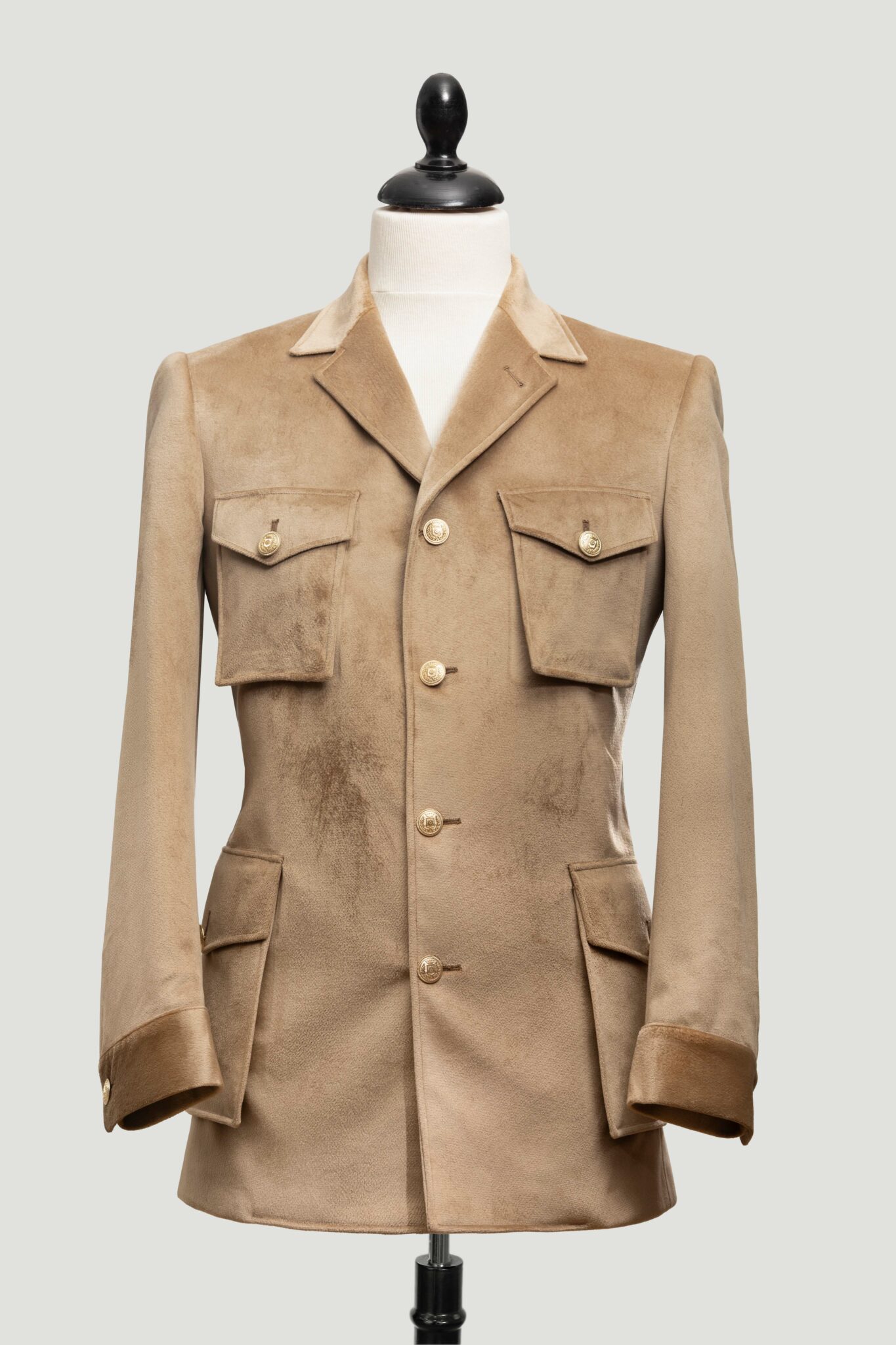 Blazer Safari Beige Velour – Delpapo
